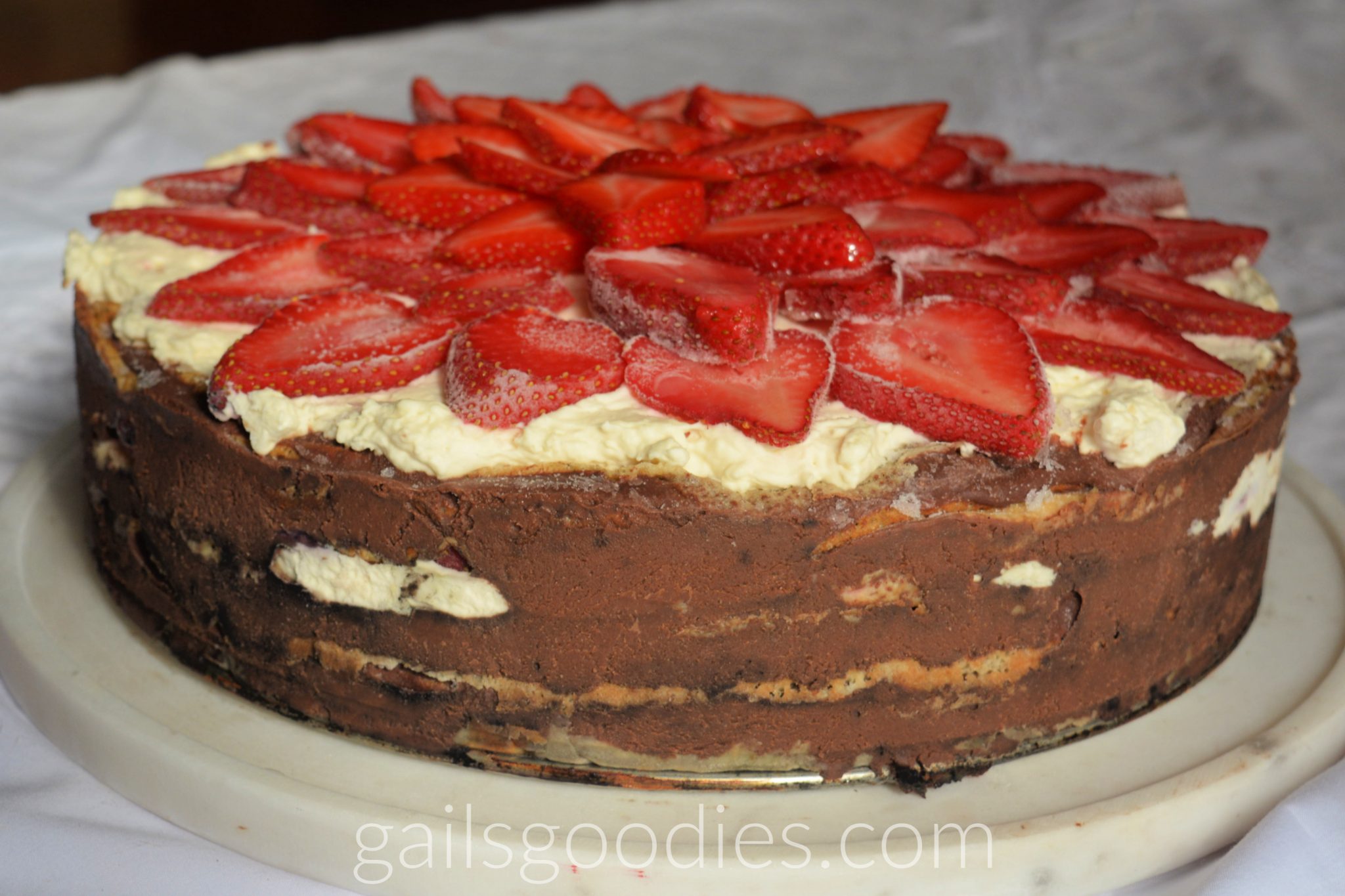 Chocolate Strawberry Crepe Cake - Gail's Goodies