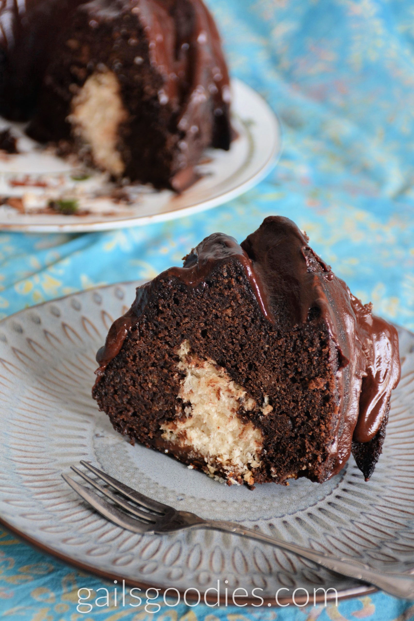 Chocolate fudge macaroon bundt cake - Gail's Goodies